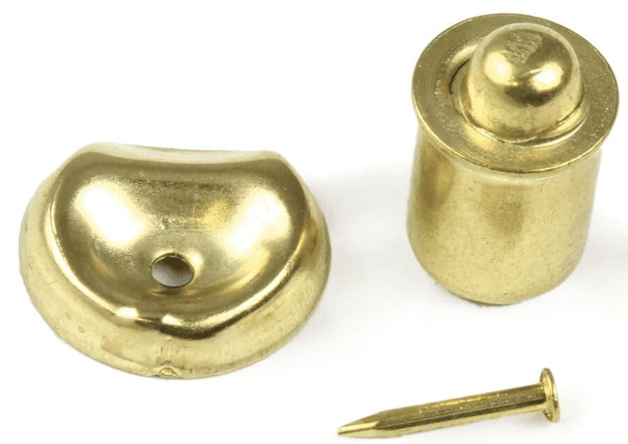 BRASS SPRING LOADED 3/8 INCH BULLET CATCH INSERT AND STRIKE PLATE M123 ...