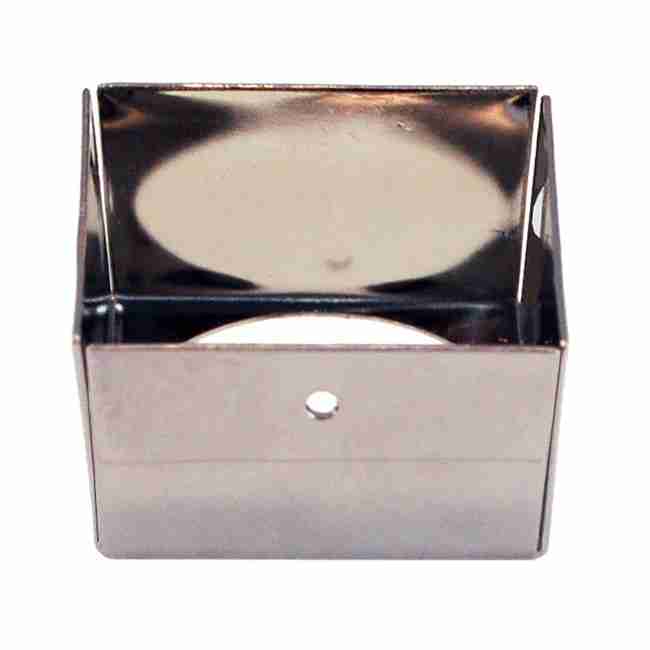 Nickel Hoosier Leg Skirt - Cabinet Leg Ferrule 1-1/4" Square | Hoosier ...