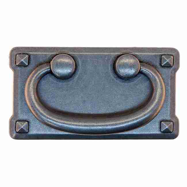 Pewter Mission Drawer Pull Arts & Crafts 3" Centers - Stickley Style H ...