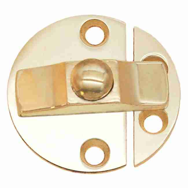 Solid Brass Turn Button Latch BM-1616PB – Lyons Hardware Tree