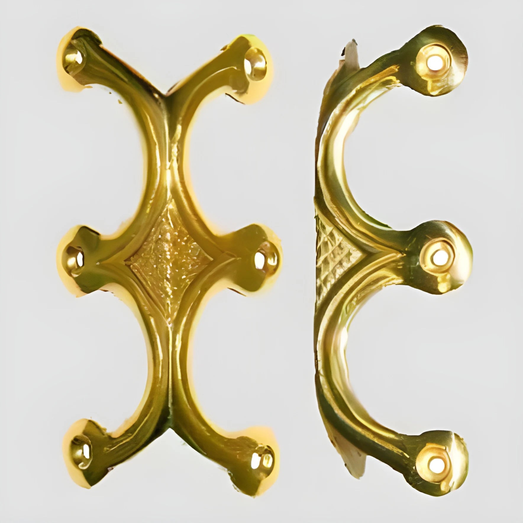 Cast Brass Trunk Corner Clamp 6 Leg 3-13/16" B-4533 - Hardware Tree ...
