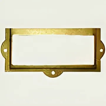 BRASS PLATED FILE LABEL CARD HOLDER D-3129 – Lyons Hardware Tree