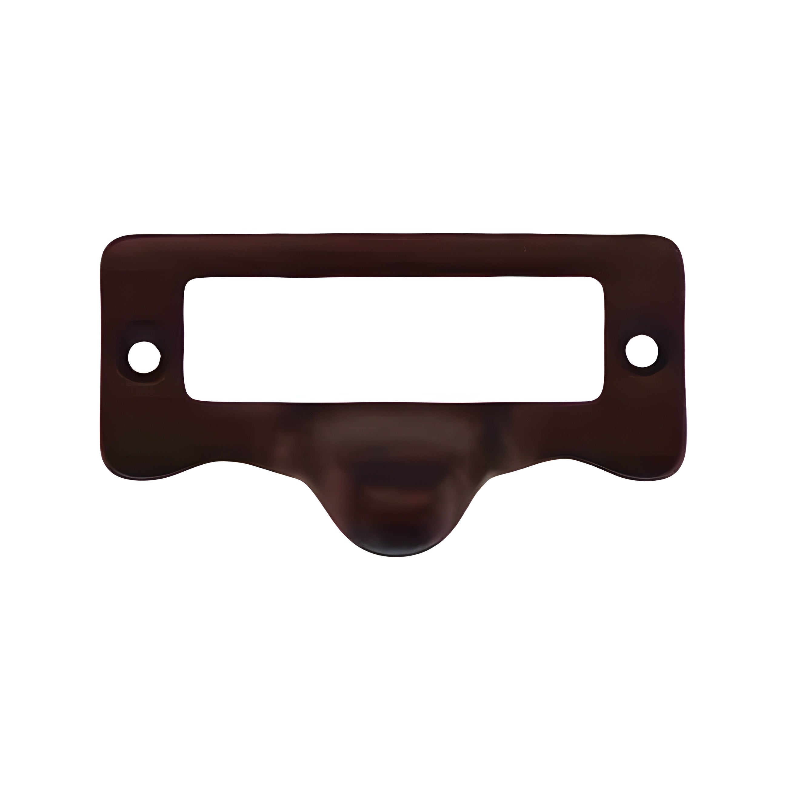 OIL RUBBED BRONZE FINISHED CAST BRASS FILE CARD LABEL HOLDER WITH PULL ...
