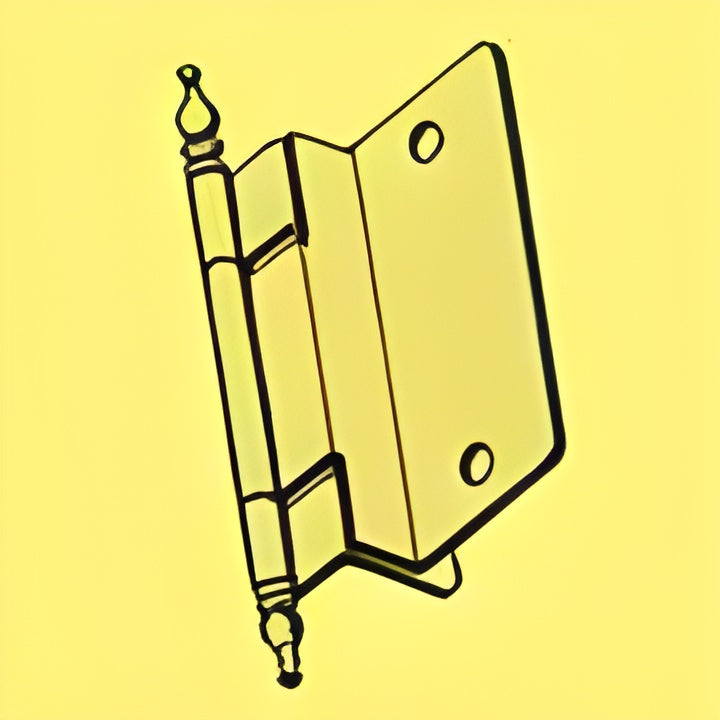 Lipped Cabinet Door Hinge Antique Brass 3/8" Inset HFHX31038D ...